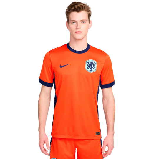T-Shirt Nike Netherlands Euro 2024 Home Safety Orange-Blue Void-Copa ...
