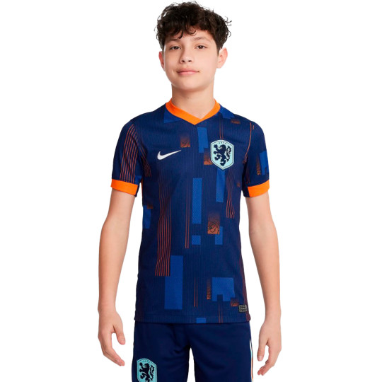 T-Shirt Nike Kids Netherlands Away Kit Euro 2024 Blue Void-Safety ...