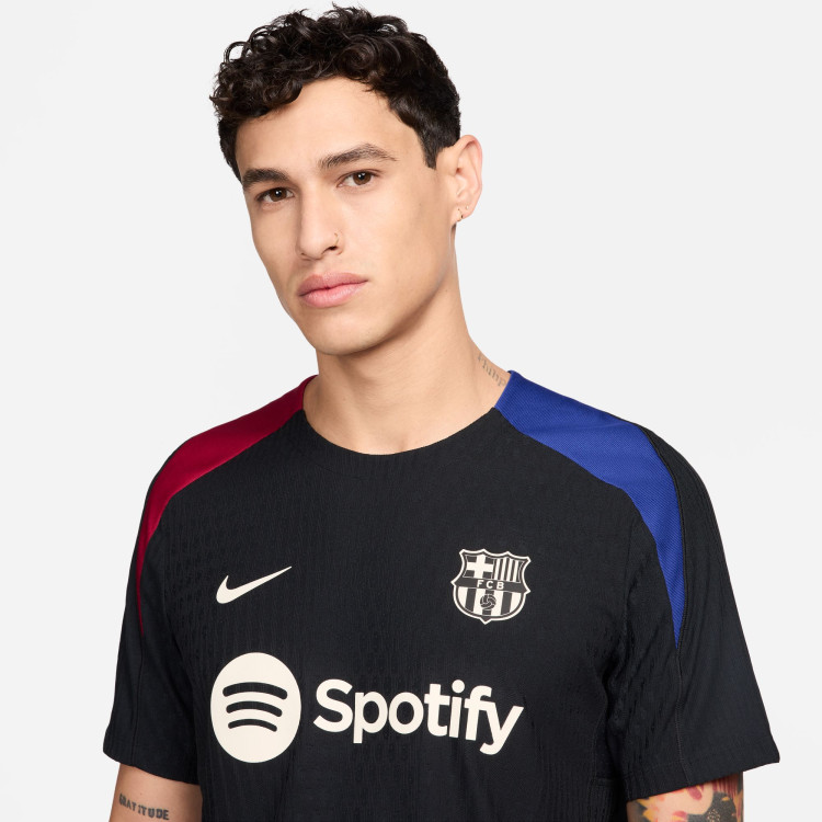 Camiseta Nike FC Barcelona Training 2024-2025 Black-Noble Red-Deep ...