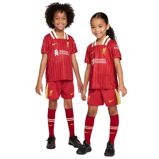 Kit Nike Kids Liverpool FC 2024-2025 Home Gym Red-White-Chrome Yellow ...