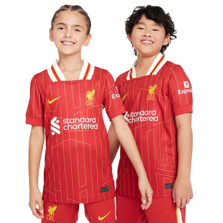 Camiseta Nike Liverpool FC Primera Equipación 2024-2025 Niño Gym Red ...