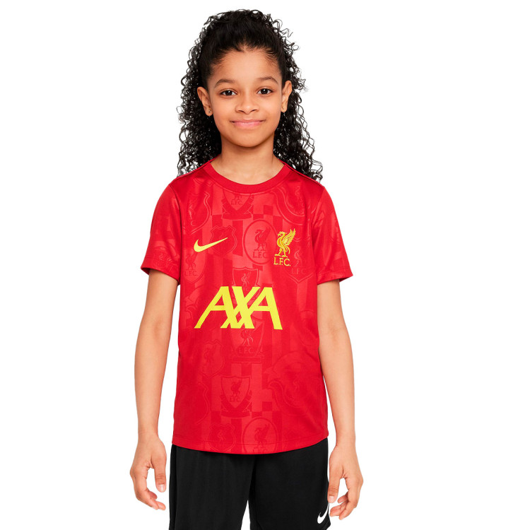 Camiseta Nike Liverpool FC Pre-Match 2024-2025 Niño Gym Red-Chrome ...