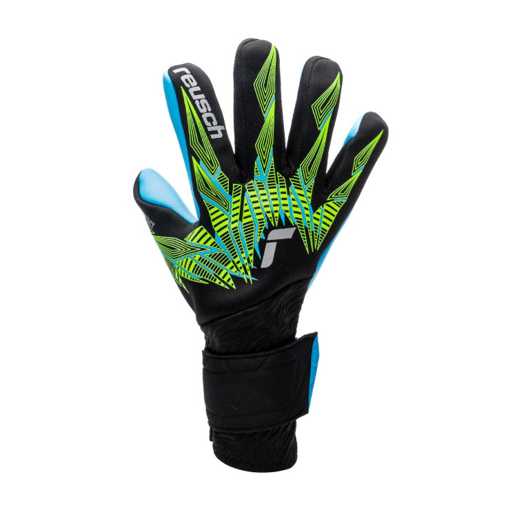 Guante de porteros Reusch Pure Contact Aqua Black-Green - Fútbol Emotion
