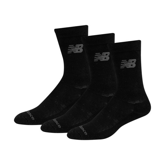 Calcetines New Balance Performance Cushioned Crew (3 Pares) Black ...