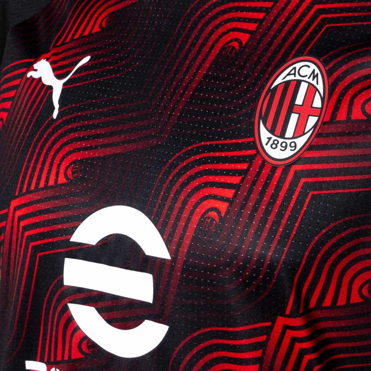 Jersey Puma AC Milan Pre-Match 2023-2024 Black-For All Time Red ...