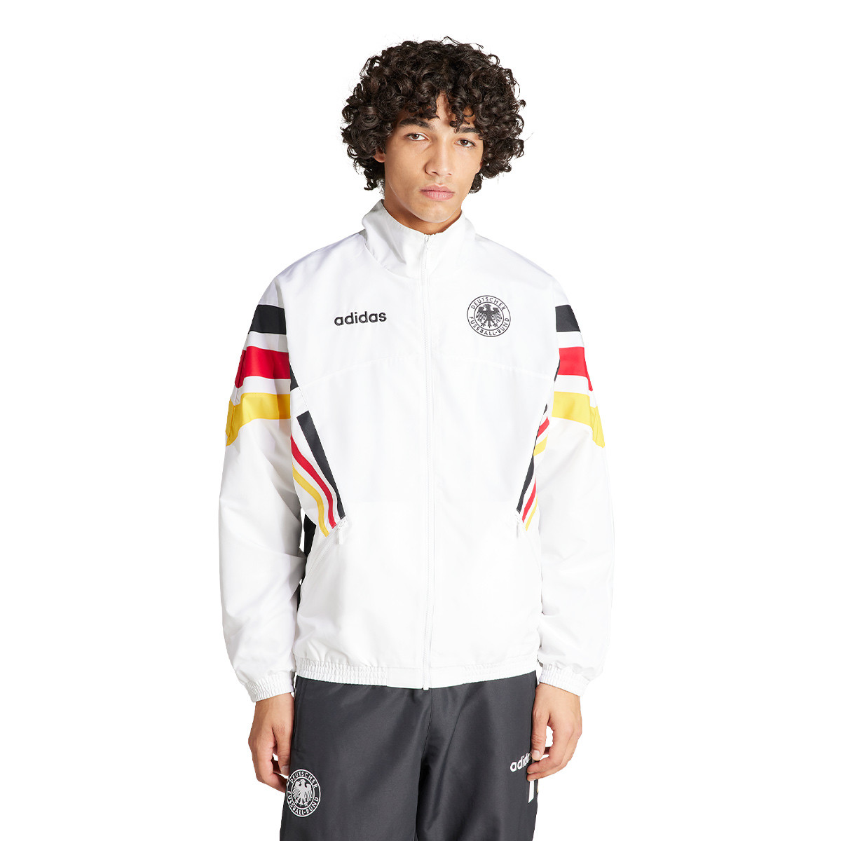 Chaqueta adidas Alemania Fanswear Retro Eurocopa 2024 White-Black ...