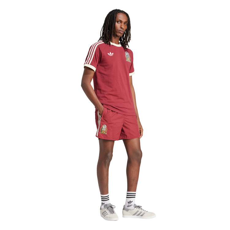 Shorts adidas México Fanswear Retro Copa América 2024 Noble Maroon ...