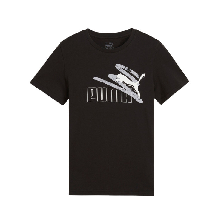 Camiseta Puma Essentials + Logo Lab Summer Niño White-Black-Cobaglaze ...
