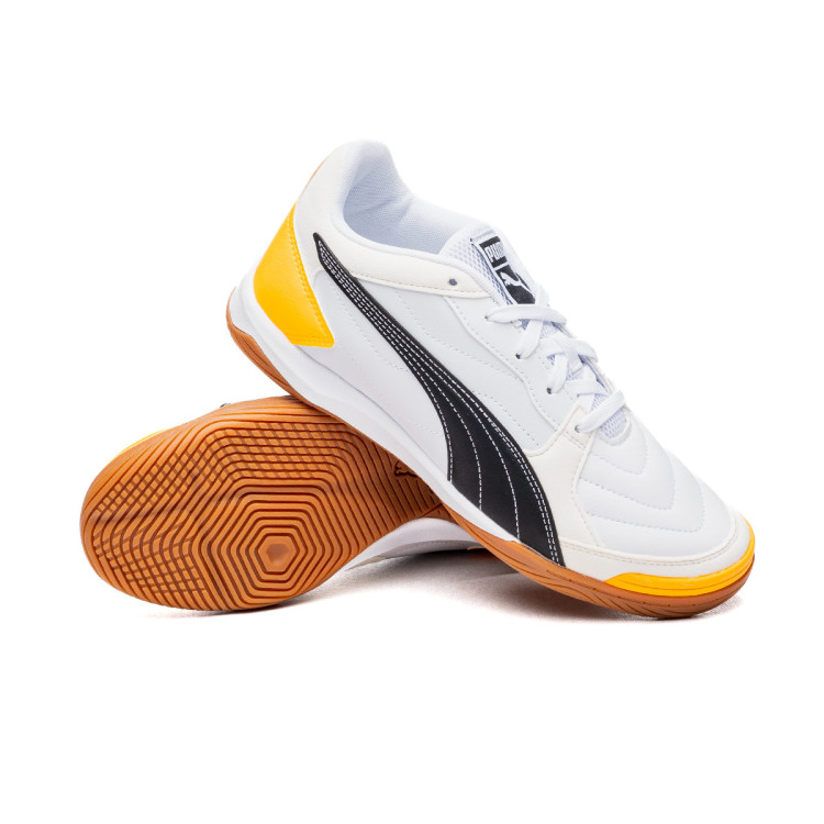 Indoor boots Puma Pressing IV White-Black-Sun Stream - Fútbol Emotion