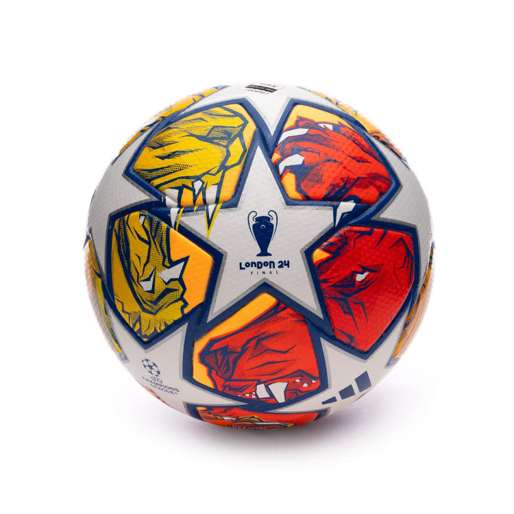 Balón adidas Oficial UEFA Champions League 2023-2024 White-Glory Blue-Flash Orange - Fútbol Emotion