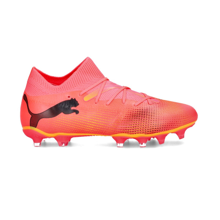 Football Boots Puma Women Future 7 Match FG/AG Sunset Glow-Black-Sun ...
