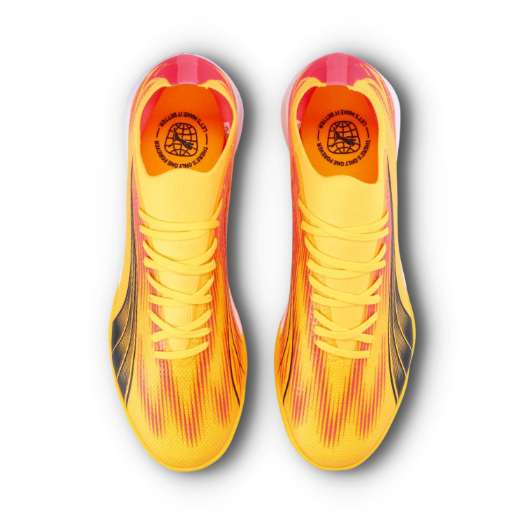 Bota de fútbol Puma Ultra Match Turf Sun Stream-Black-Sunset Glow ...