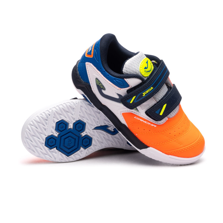 Zapatilla de Fútbol sala Joma Cancha Indoor Niño Blanco Royal - Fútbol Emotion