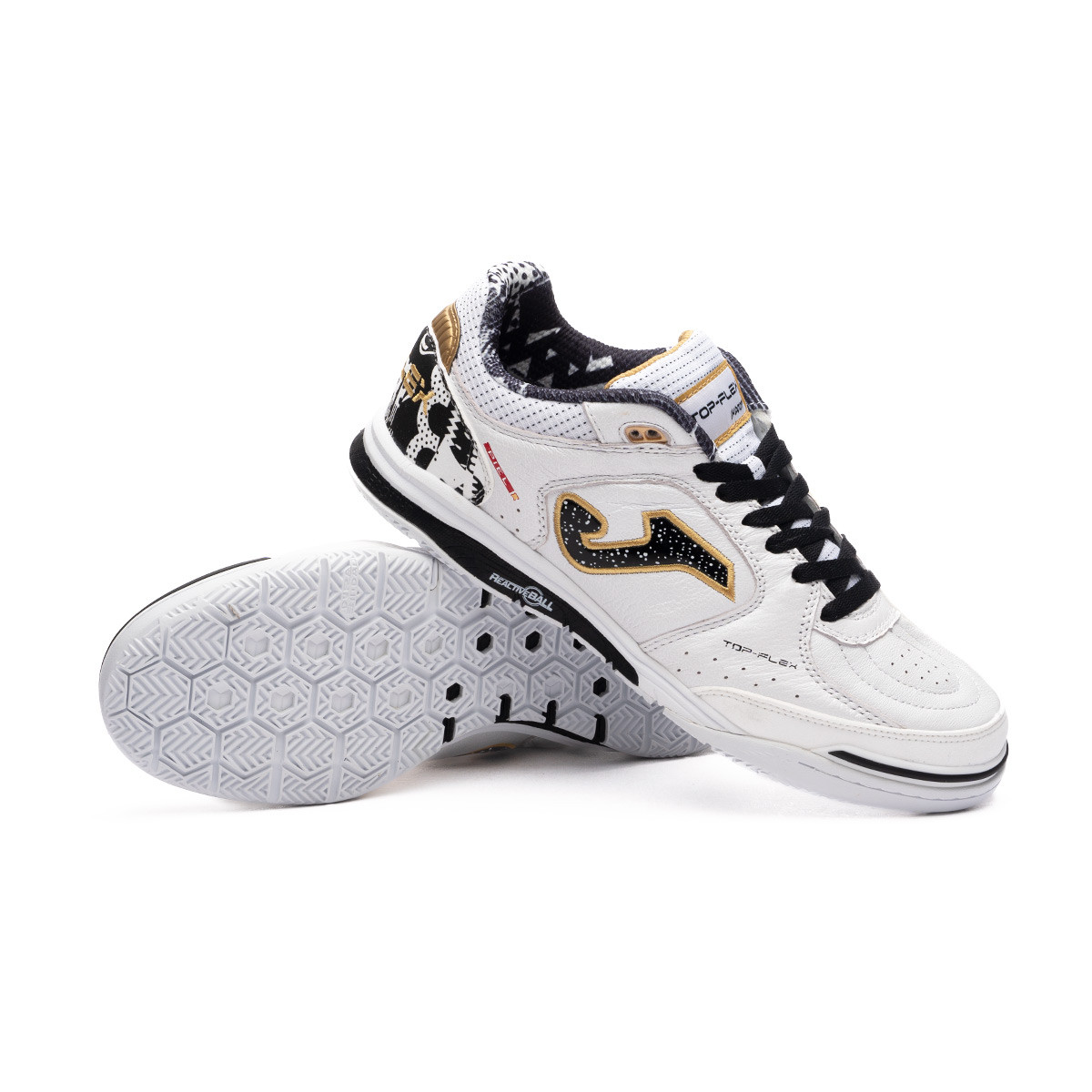 Chaussure de futsal Joma Top Flex Rebound Blanco Negro - Fútbol Emotion