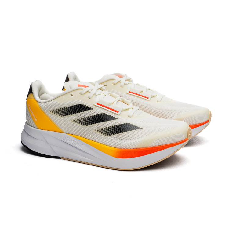 Sapatilha adidas Duramo Speed Ivory-Core Black-Solar Red - Fútbol Emotion