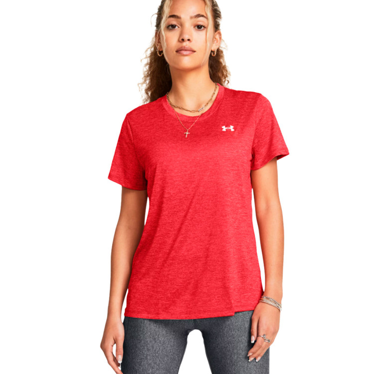 Camiseta Under Armour Tech Twist Mujer Red Solstice - Fútbol Emotion