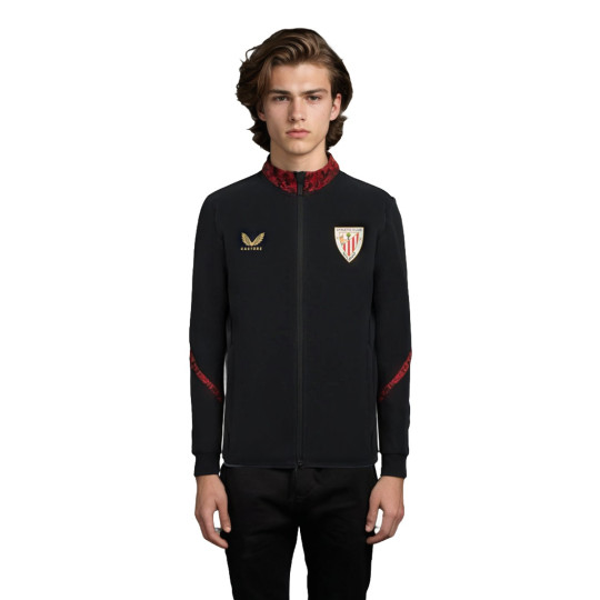 Jacket Castore AC Bilbao 2024-2025 Pre-Match Caviar-Tomato - Fútbol Emotion