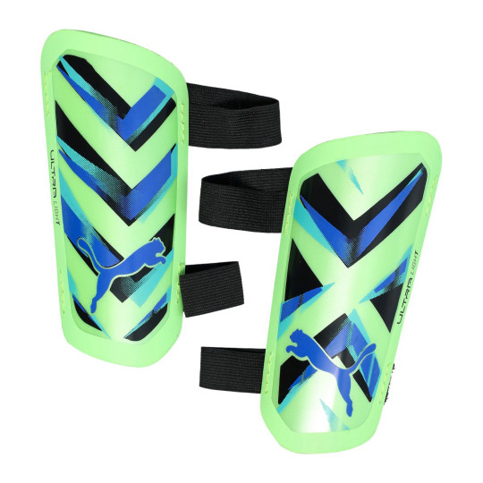 Shinpads Puma Ultra Light Strap Fizzy Apple-Bluemazing - Fútbol Emotion