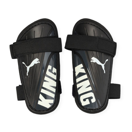 Shinpads Puma King Strap Black-White - Fútbol Emotion