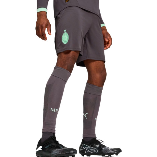 Shorts Puma AC Milan 2024-2025 Third Kit Shadow Gray-Fresh Mint ...