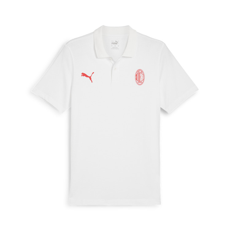Polo shirt Puma AC Milan Fanswear 2024-2025 White-For All Time Red ...