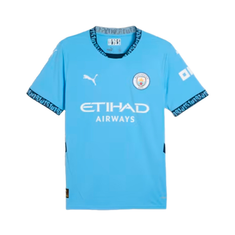 Jersey Puma Manchester City 2024-2025 Home Team Light Blue-Marine Blue ...