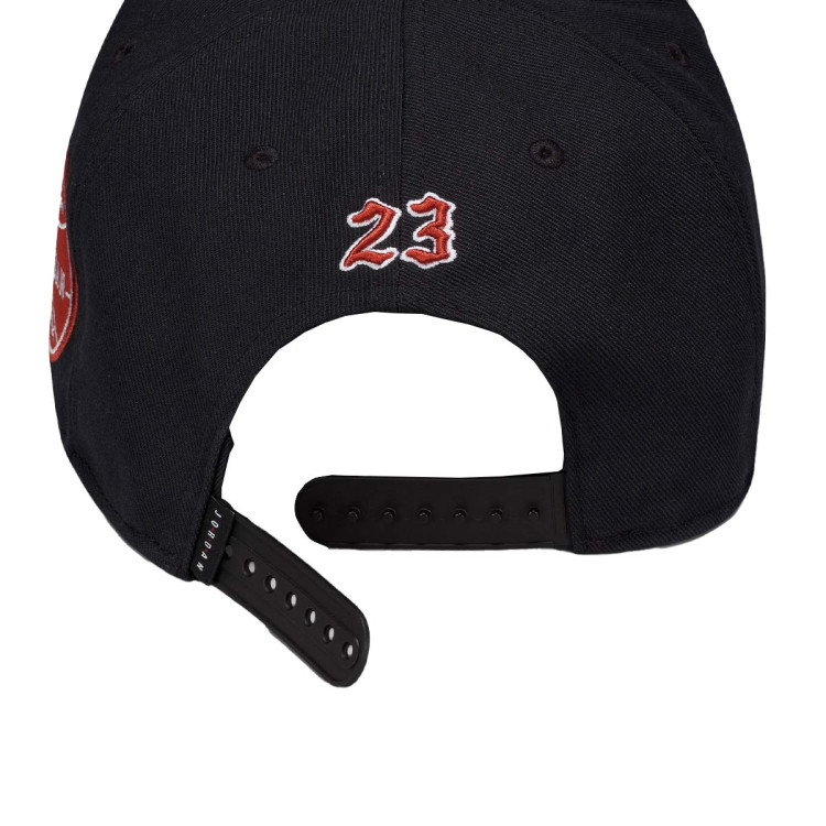 Gorra Jordan Flight MVP Pro Black-Dune Red-White - Fútbol Emotion