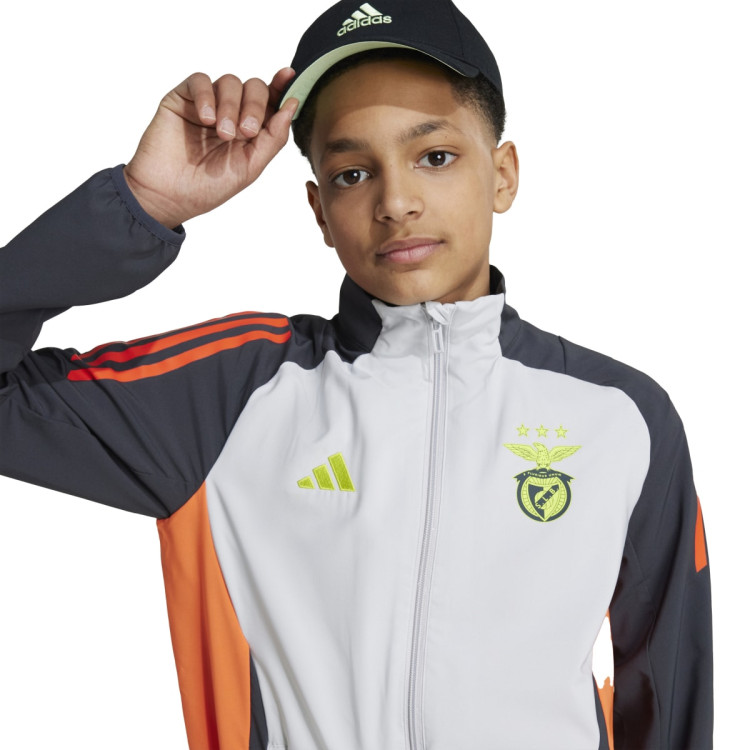 Chaqueta adidas SLB Benfica Training 2024-2025 Niño Lgh Solid Grey-Semi ...