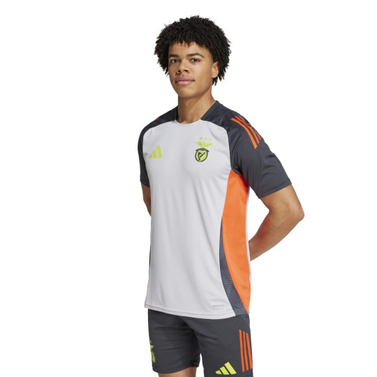 T-Shirt adidas SLB Benfica Training 2024-2025 Lgh Solid Grey-Semi Solar ...