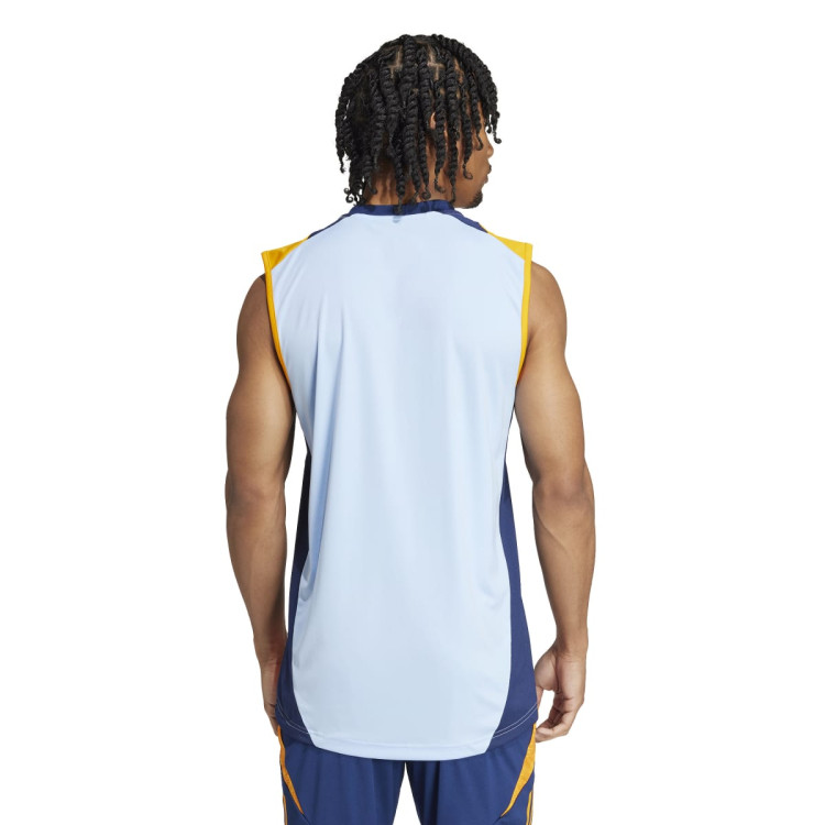 Jersey adidas Real Madrid Training 2024-2025 Glow Blue-Crew Orange-Team ...