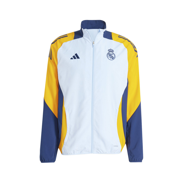Jacket adidas Real Madrid Training 2024-2025 Glow Blue-Crew Orange-Team ...