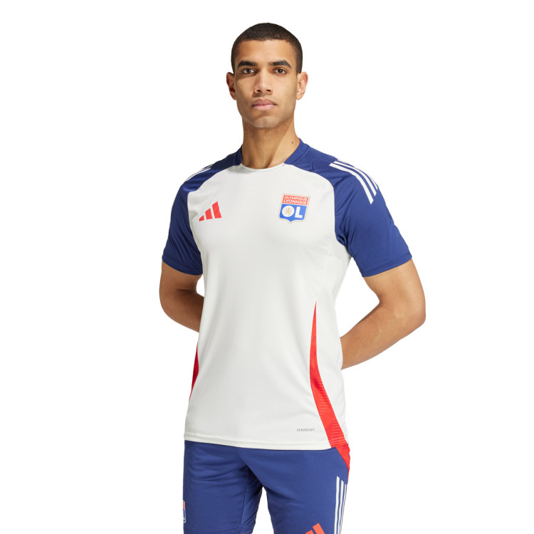 Jersey adidas Olympique Lyon Training 2024-2025 White Tint-Midnight ...