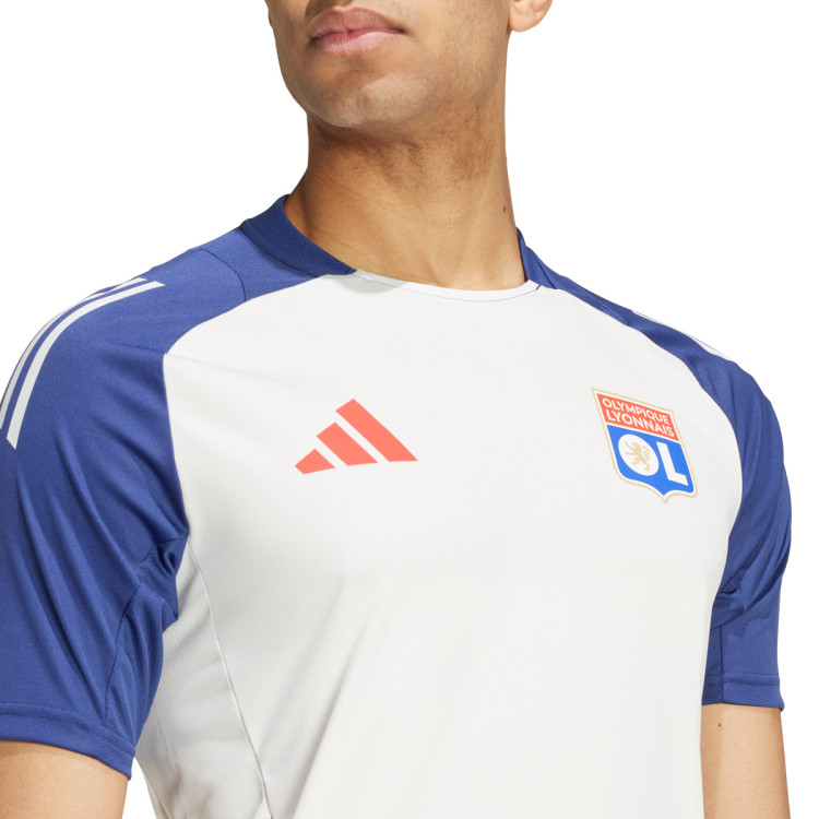 Jersey adidas Olympique Lyon Training 2024-2025 White Tint-Midnight ...