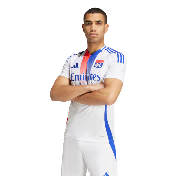 Camiseta adidas Olympique Lyon Primera Equipación 2024-2025 White ...