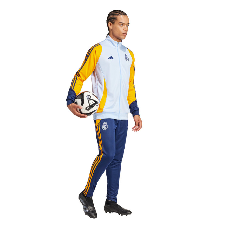 Tracksuit adidas Real Madrid Training 2024-2025 Glow Blue-Crew Orange ...