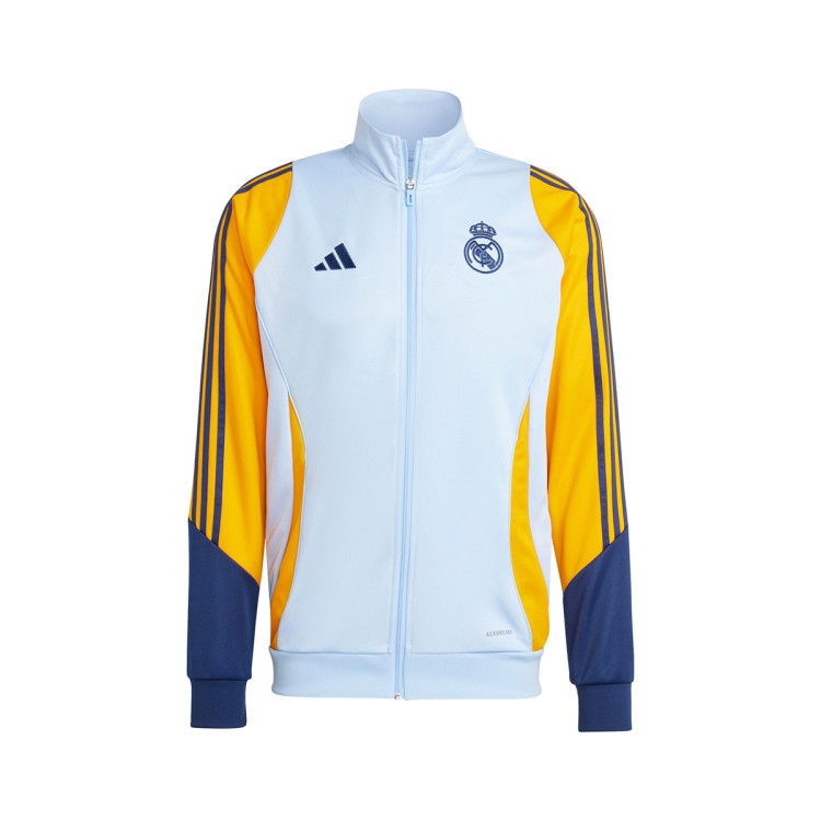 Tracksuit adidas Real Madrid Training 2024-2025 Glow Blue-Crew Orange ...
