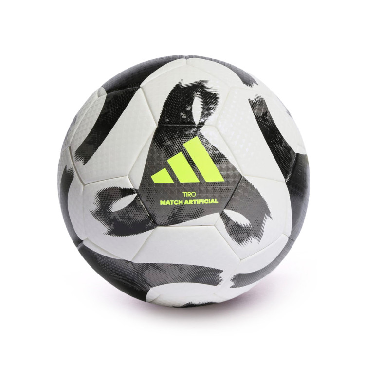 Balón adidas Tiro Match White-Black-Iron met-Solar yellow - Fútbol Emotion