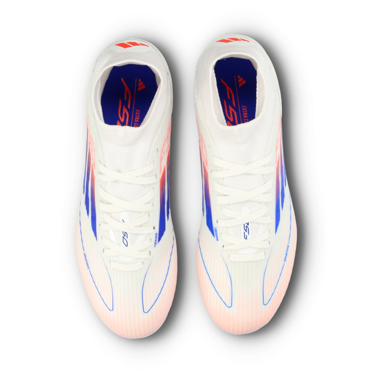 Chuteira adidas F50 League Mid FG/MG Mulher White-Lucid Blue-Solar Red ...
