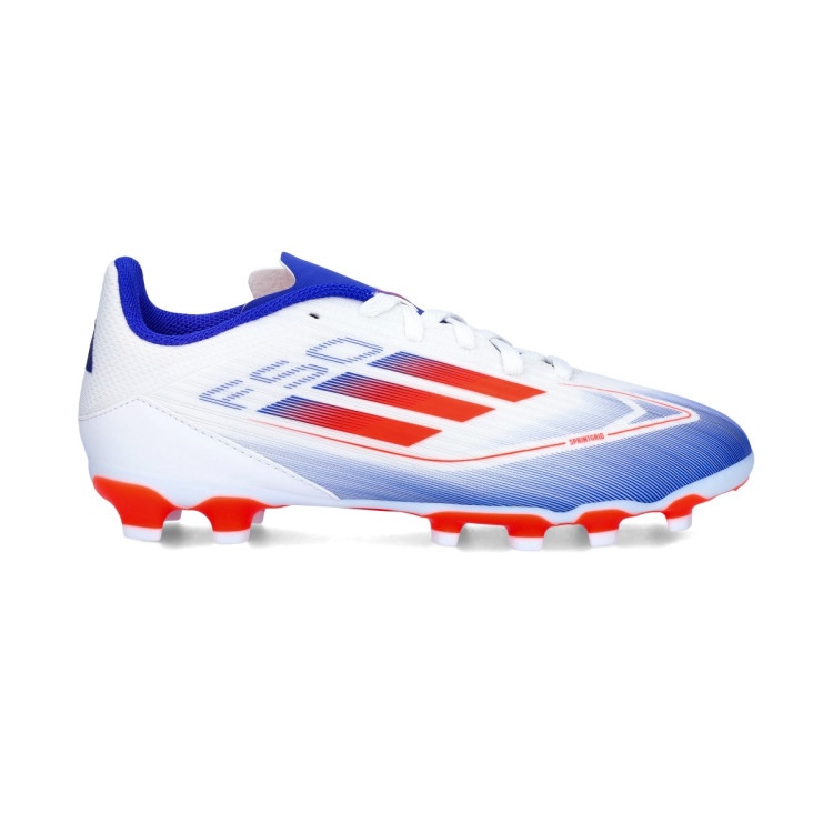 Bota de fútbol adidas F50 League MG Niño White-Solar Red-Lucid Blue ...