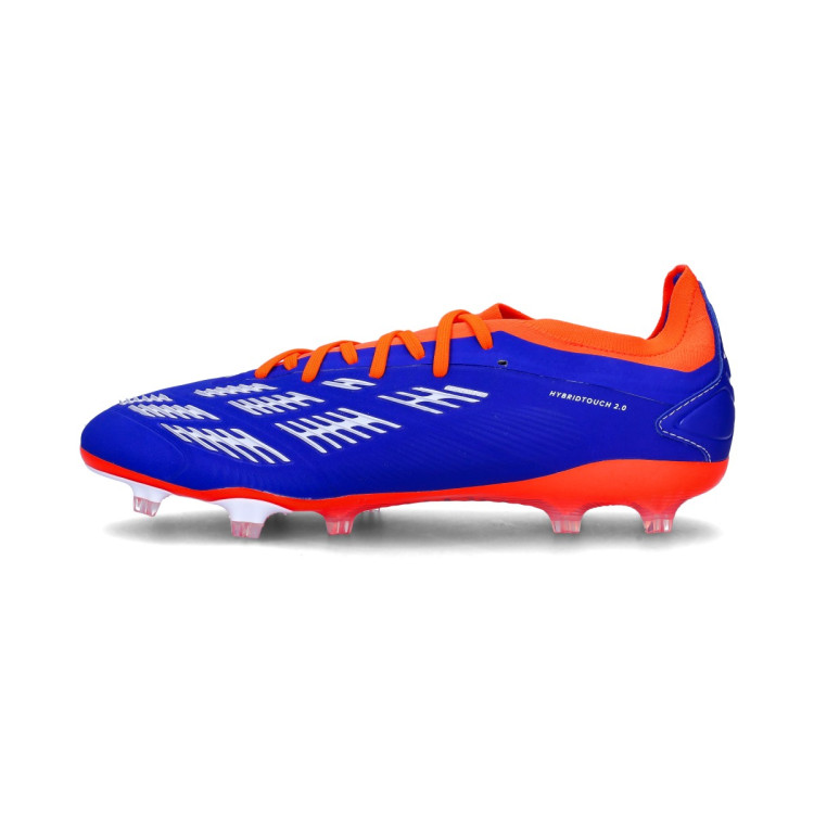Bota de fútbol adidas Predator Pro L FG Blue-White-Solar Red - Fútbol ...