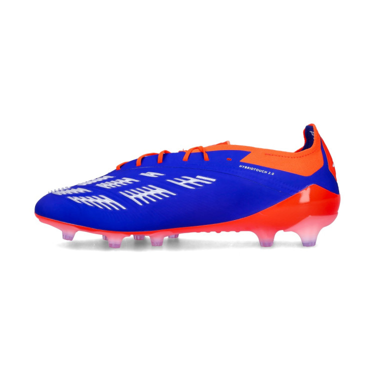 Bota de fútbol adidas Predator Elite L AG Lucid Blue-White-Solar Red ...