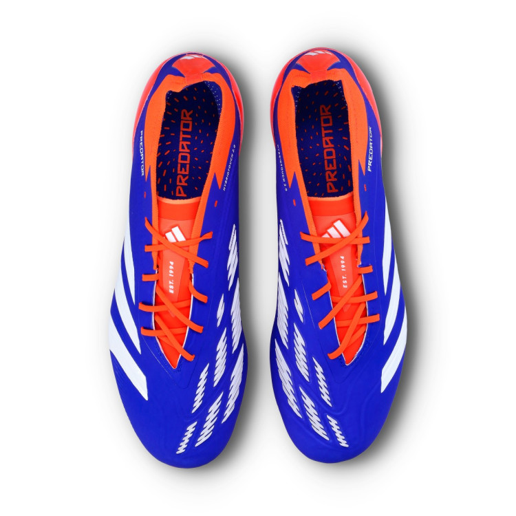 Bota de fútbol adidas Predator Elite L AG Lucid Blue-White-Solar Red ...