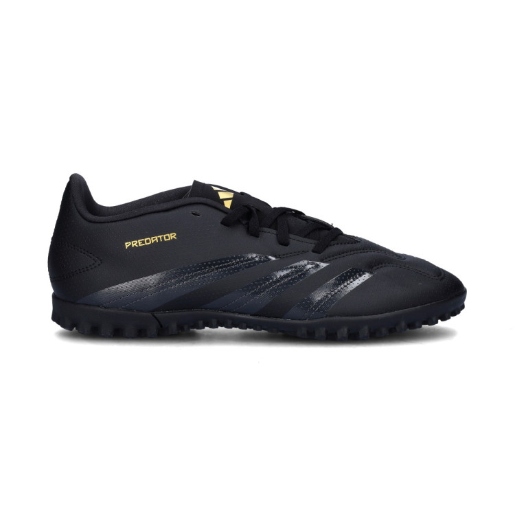 Bota de fútbol adidas Predator Club L Turf Niño Core Black-Carbon-Gold ...