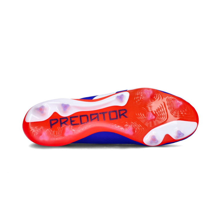 Bota de fútbol adidas Predator Elite L FG Lucid Blue-White-Solar Red ...