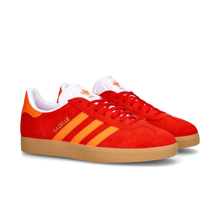 Zapatilla adidas Gazelle Mujer Red-Solar orange-Off white - Fútbol Emotion