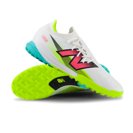 Fußballschuh New Balance Furon Pro Turf V7+ Fast Blau-Klares Rosa-Semi ...
