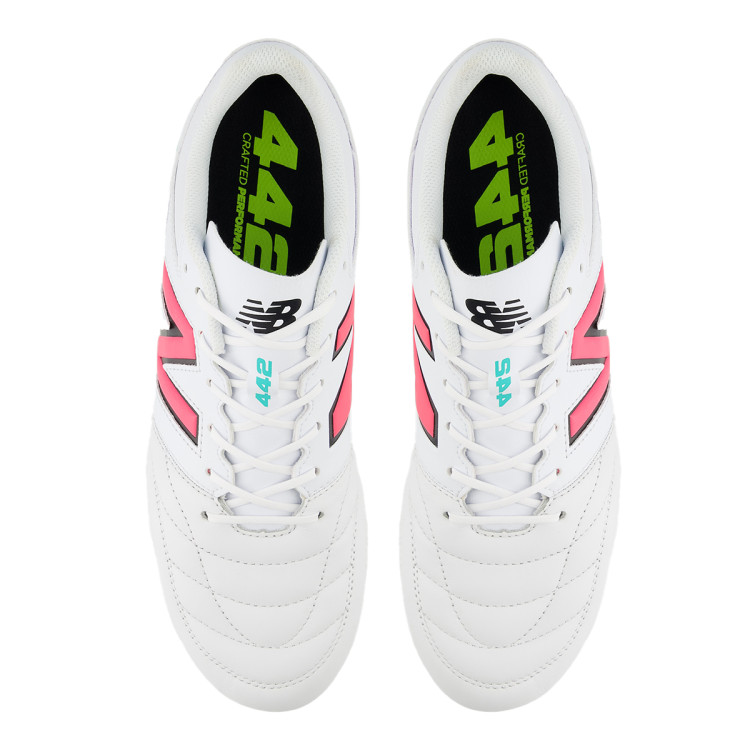 Scarpe New Balance 442 Team FG V2 Solar Blue-White-Solar Pink - Fútbol ...