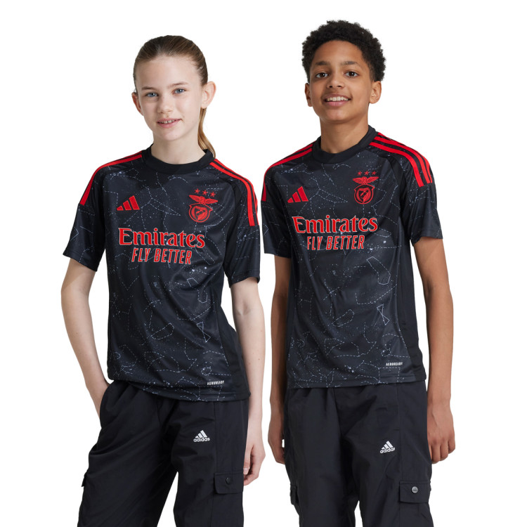 Camiseta adidas SLB Benfica Segunda Equipación 2024-2025 Niño Black ...