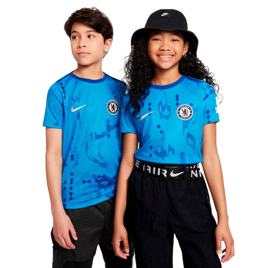 Trikot Nike Kinder Chelsea FC Vorspiel 2024-2025 Lt Foto Blue-Rush Blue ...