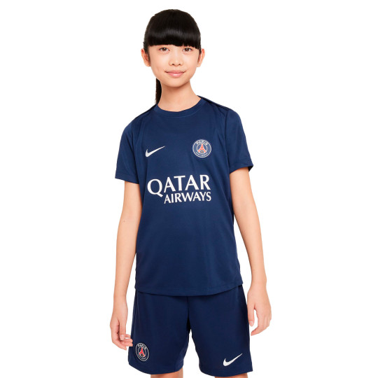 Playera Nike PSG Training 2024-2025 Niño Midnight Navy-White - Fútbol ...